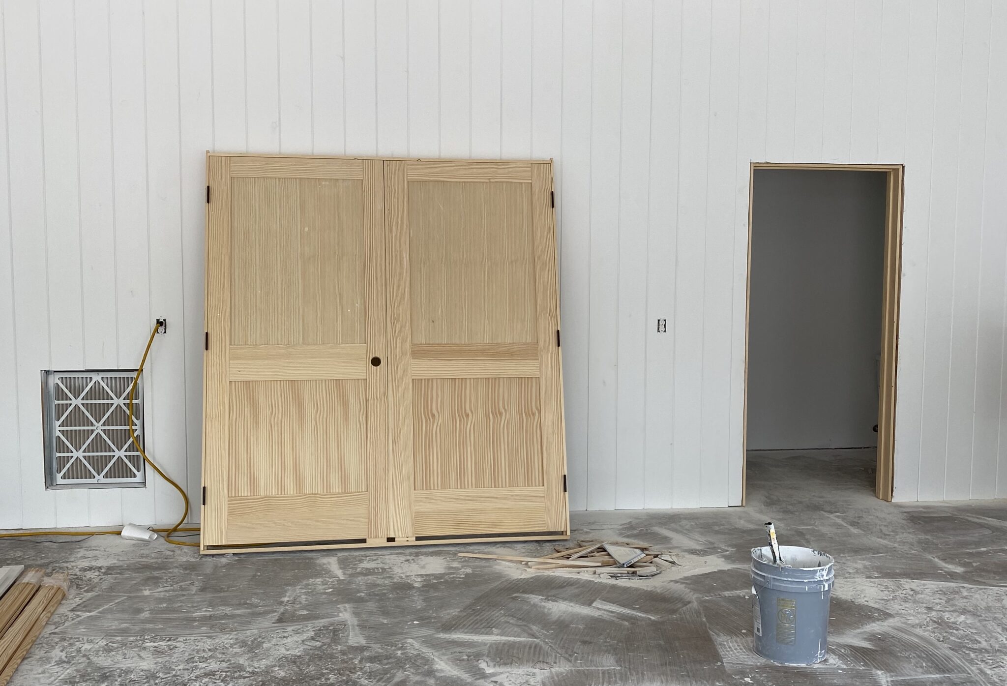 Building our Studio: Door Delivery and Installation - Inside Hackner Home